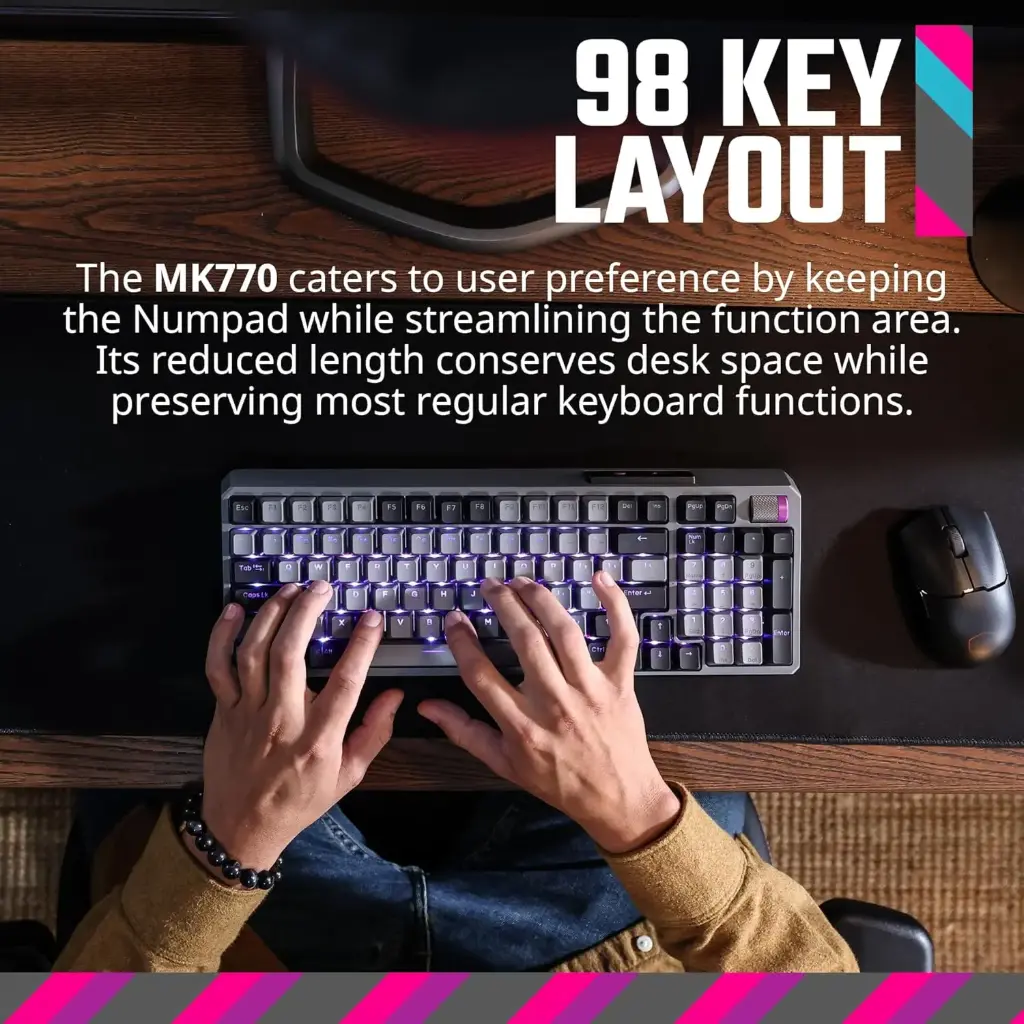 Keyboard Cooler Master MK 770 Hybrid Wireless Gaming Mechanical ...